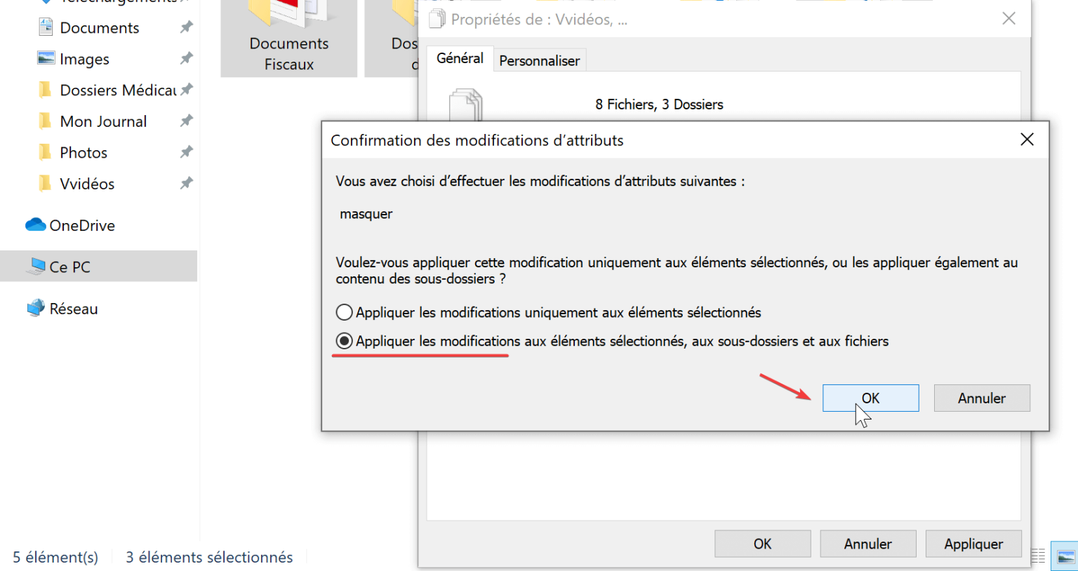 Comment afficher un fichier caché sous Windows 10
