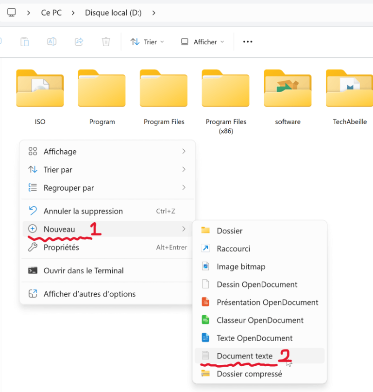 6 façons de créer un document texte (fichier TXT) sous Windows